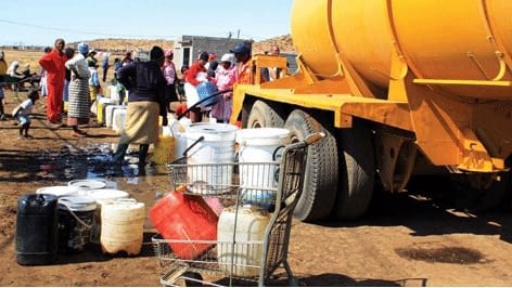 Mathibestad rural community with no running water • hippo roller